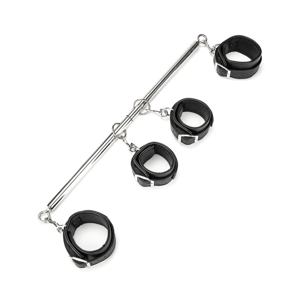 Lux Fetish 4 Cuff Expandable Spreader Bar Set with Detachable Wrist ...