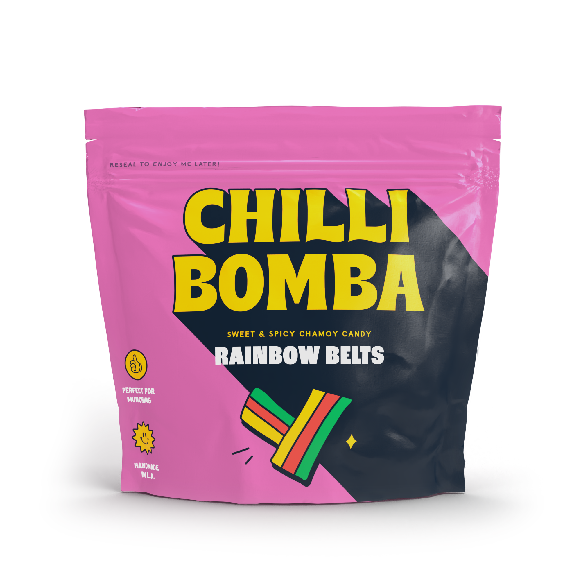 Chilli Bomba Rainbow Belts Chili Chamoy Candy 4oz Bag – BDDbrands