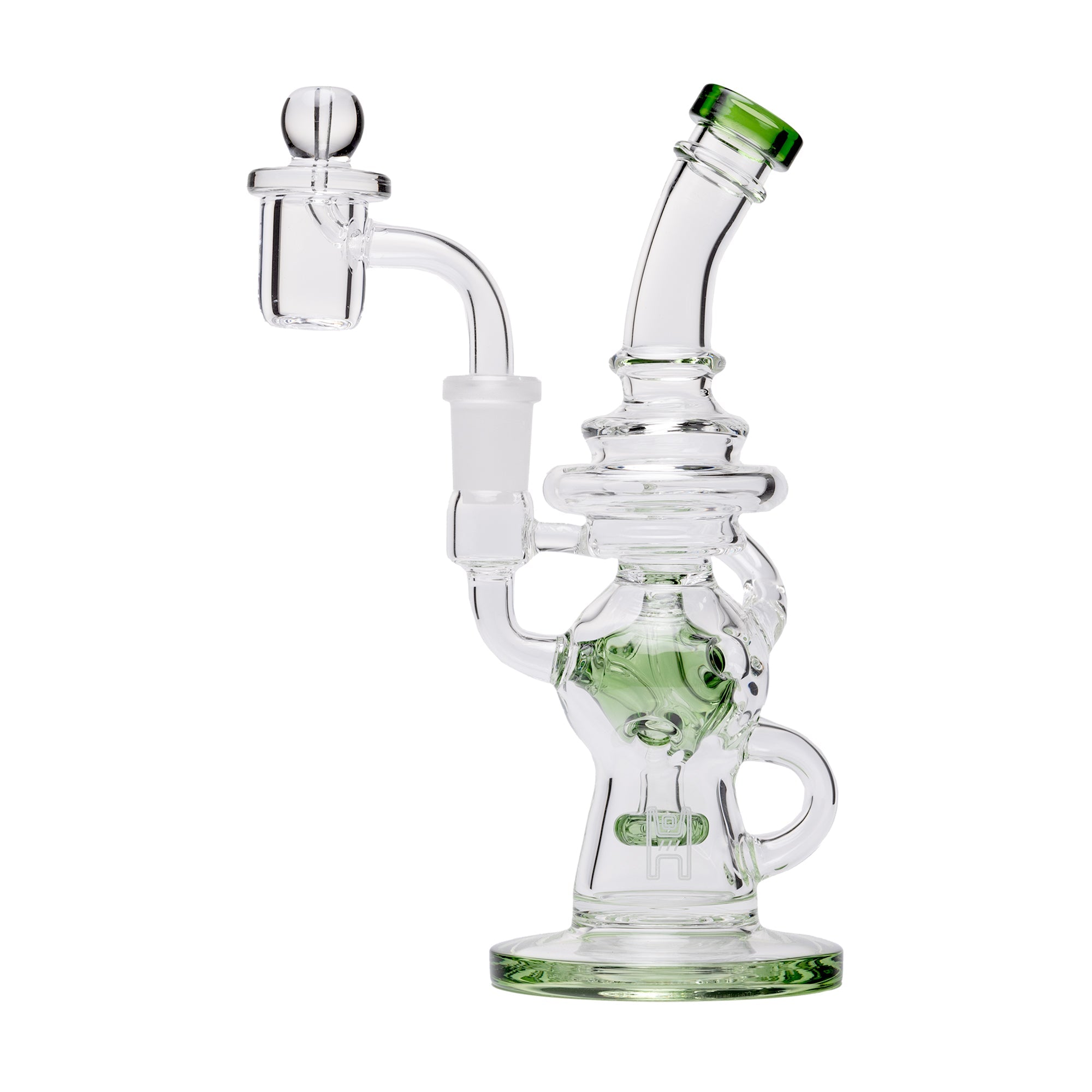 Human Grade 7" Swiss Rig Water Pipe | Glass Recycler – BDDbrands