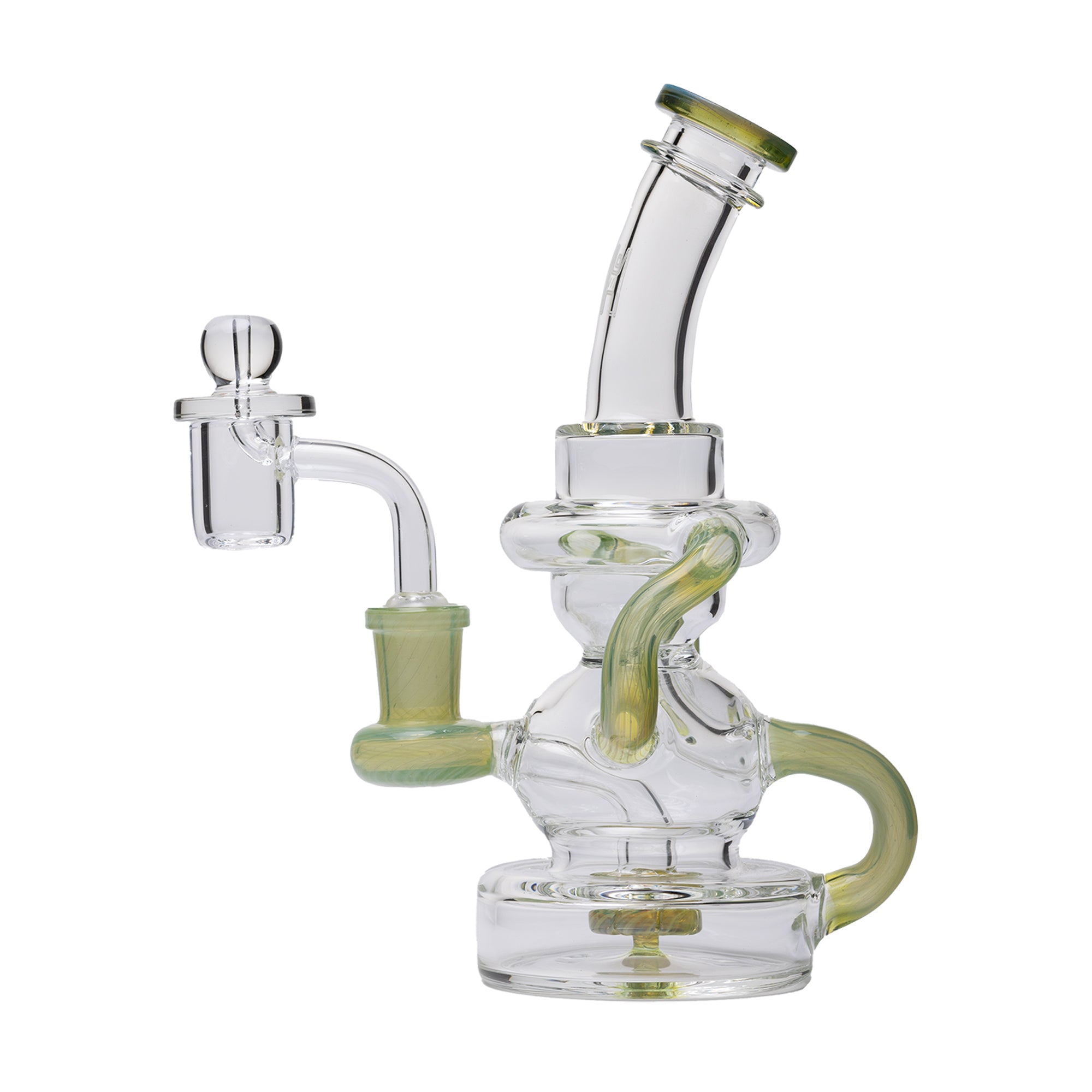 Human Grade Stubby Klein Glass Recycler Rig Water Pipe – BDDbrands