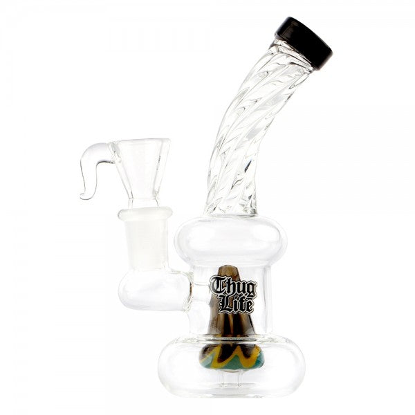 Thug Life | 6" Bubbler Shaped Rasta Water Pipe – BDDbrands